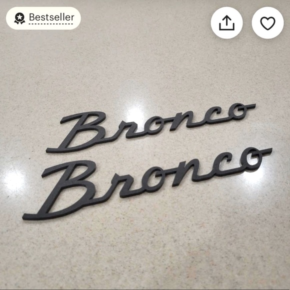 Other | Bronco 3d Raised Emblem Badge Letters Pair New | Poshmark